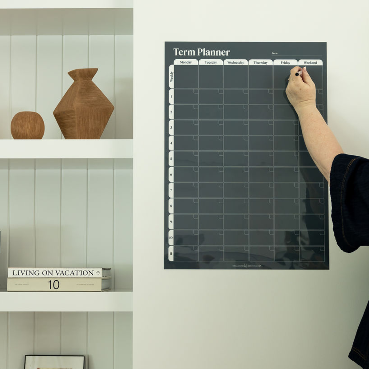 Removable Wall Planner – Peel & Stick Reusable Family Planner ...