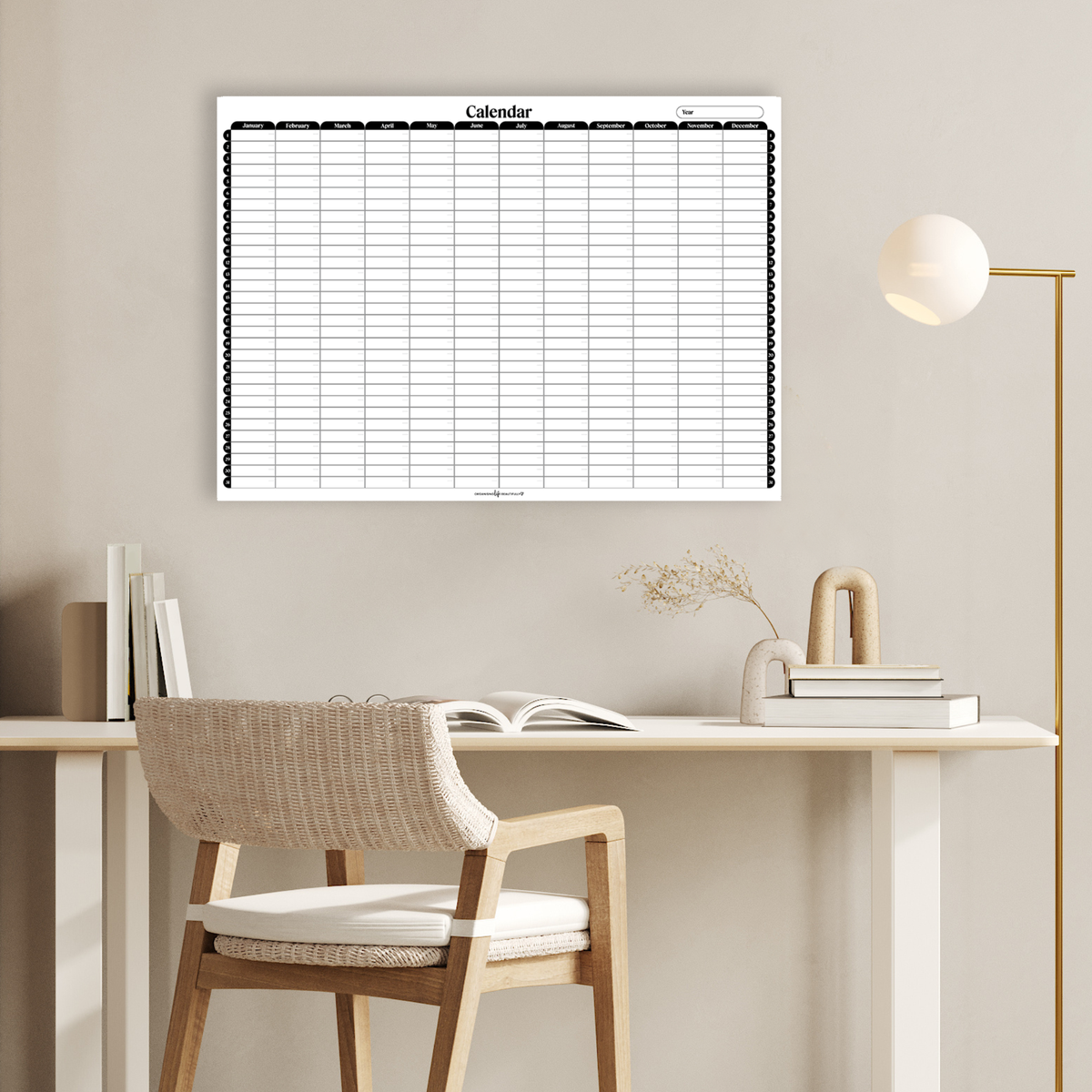 Removable Wall Planner – Peel & Stick Reusable Family Planner ...