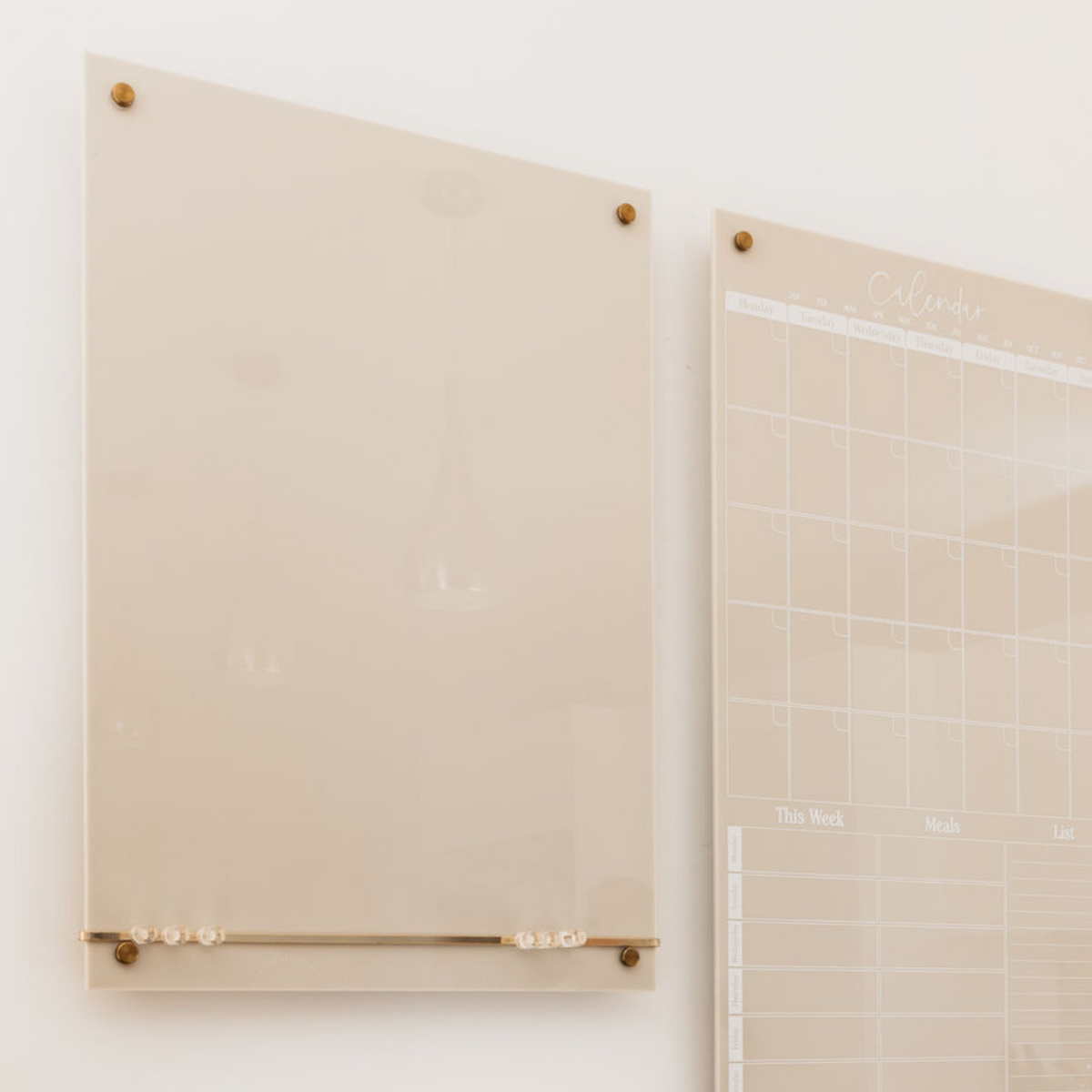 The Wall Hub - Memo Board - Stone – Organising Life Beautifully