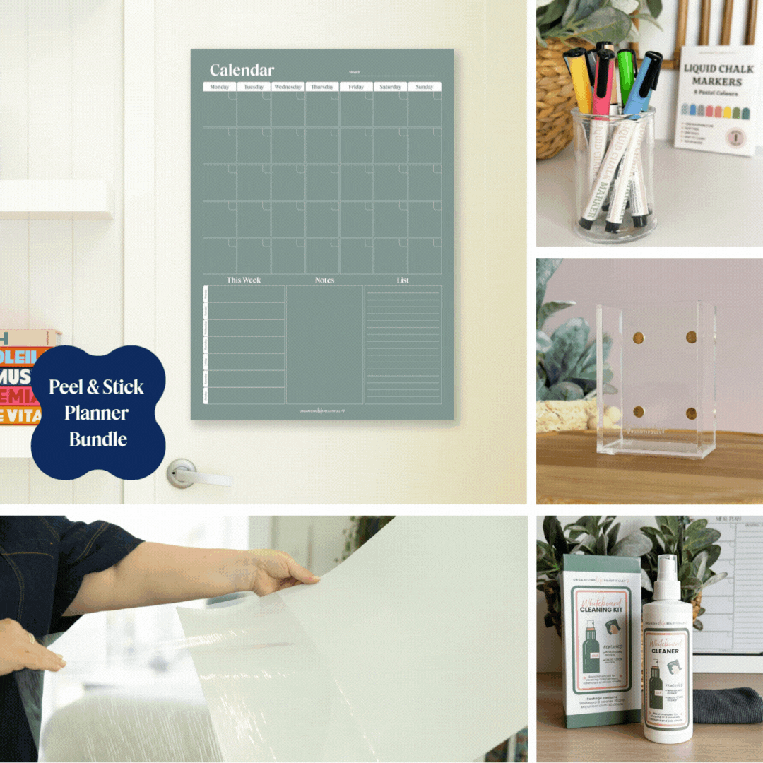 All-in-One Peel & Stick Planner Bundle | Calendar + Weekly + Notes ...