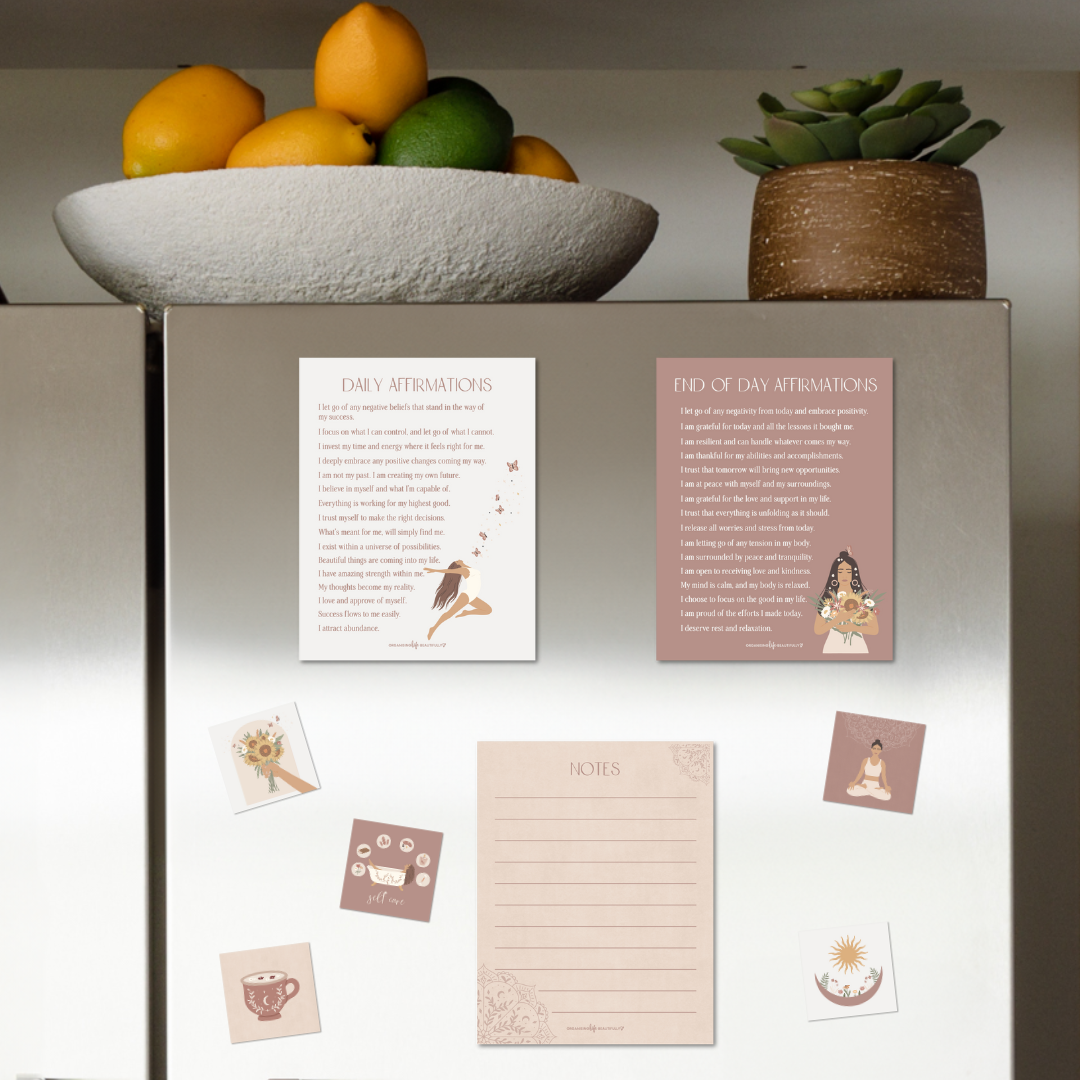 Decorative Fridge Magnet Set - Daily Affirmations – Organising Life ...