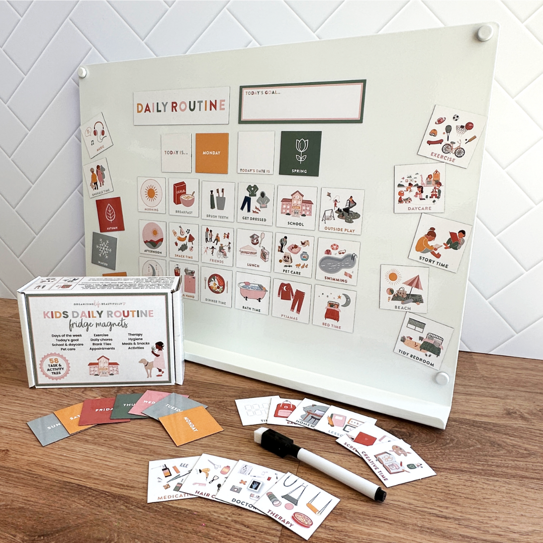 Kids Daily Routine + Display Board • Bundle & Save 20% – Organising ...