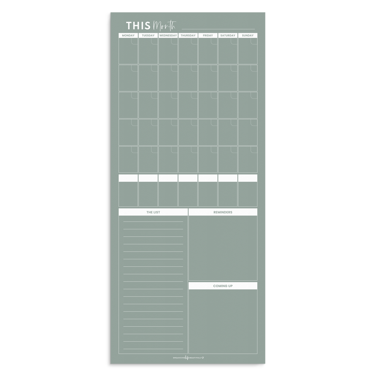 Family Command Centre Fridge Magnet | Calendar, Weekly Planner, List ...