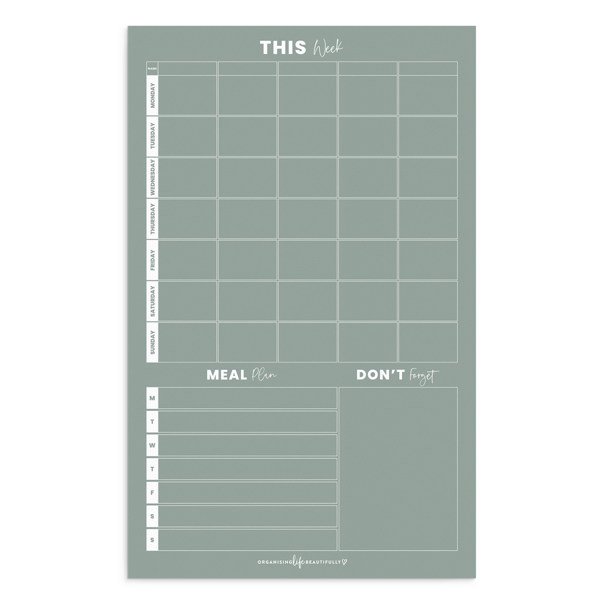 Large Family Planner • Organise Life, Beautifully! – Organising Life ...